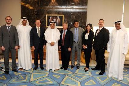 H.E Humaid Al Qutami meets officials from NTT Data Services to discuss ...