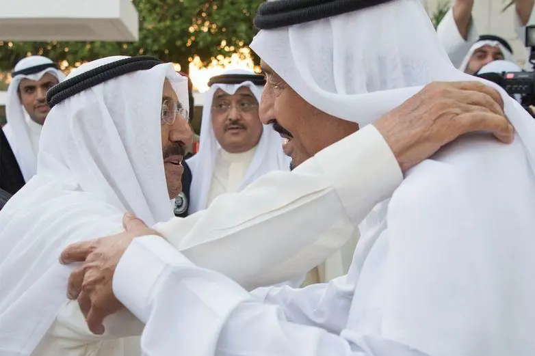 Saudi King Salman meets Emir of Kuwait