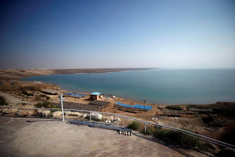Art of harvesting salt from Dead Sea