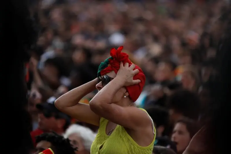 Portugal fans react