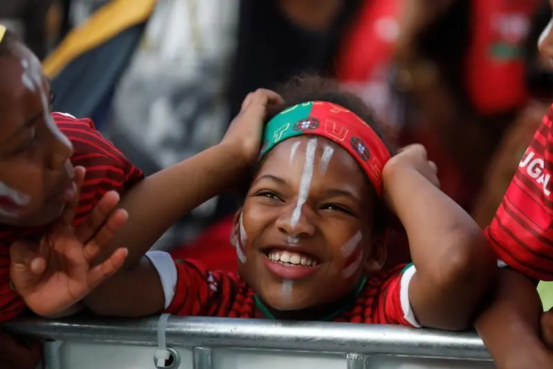 Portugal fans react