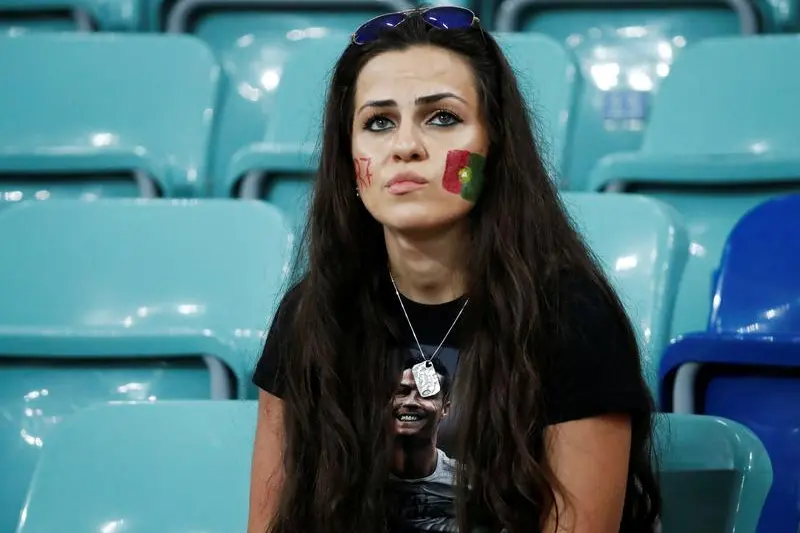 Portugal fans react