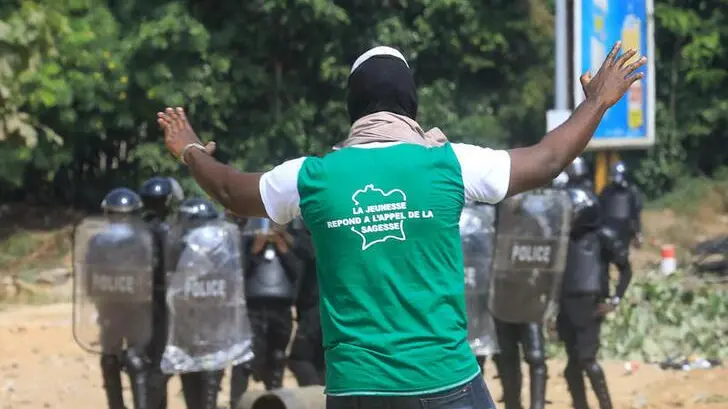 Ivory Coast protests against president's third term bid