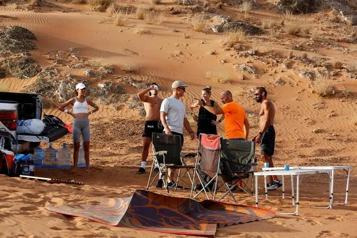 Ice baths bring relief in the heat of UAE desert