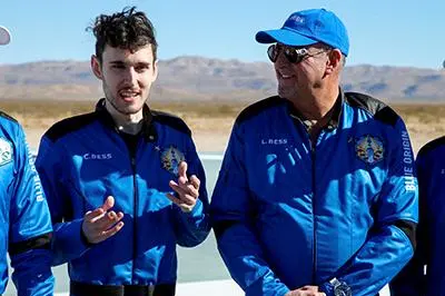 Blue Origin takes famed astronaut's daughter to space