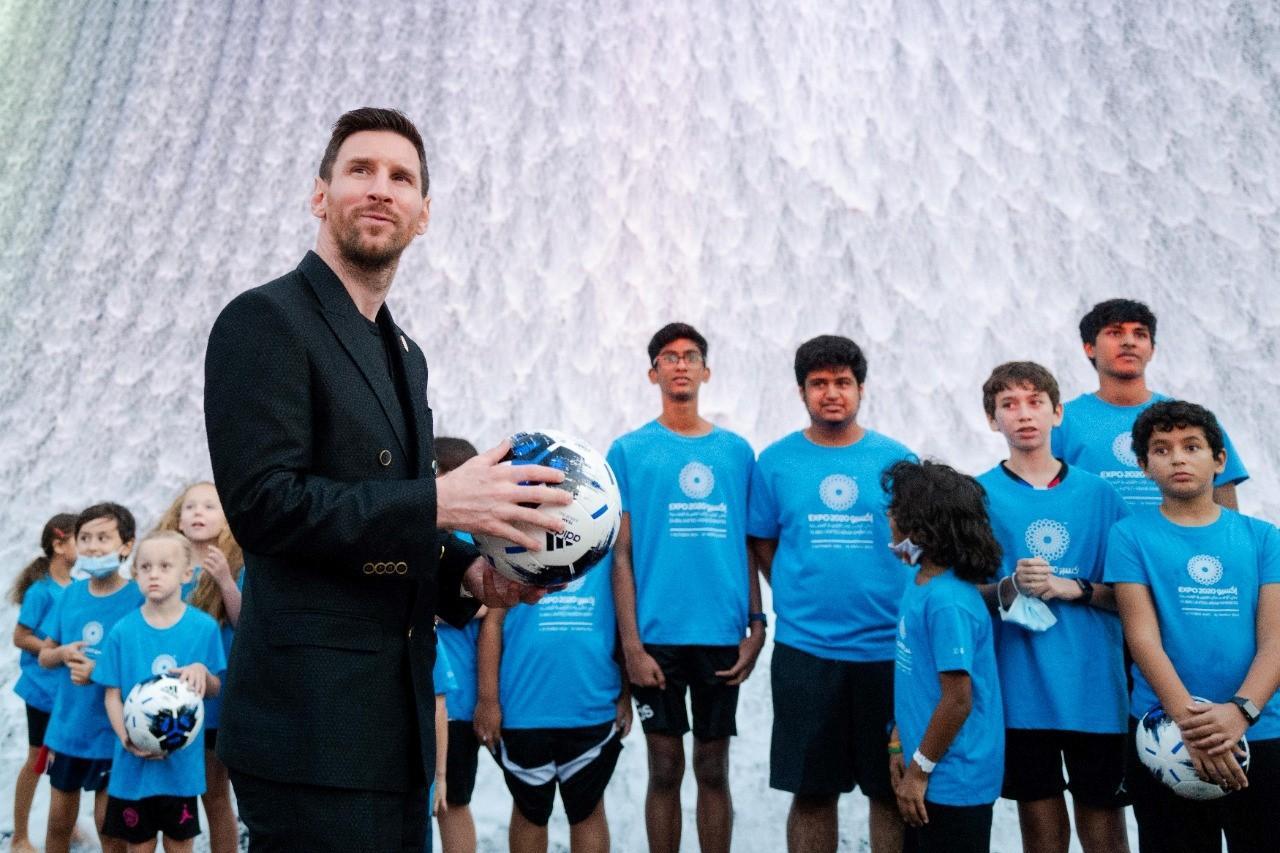 Argentine star Lionel Messi tours Expo 2020 Dubai
