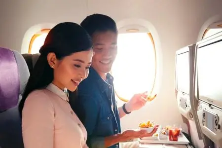 Dining on Emirates - the world's largest flying restaurant