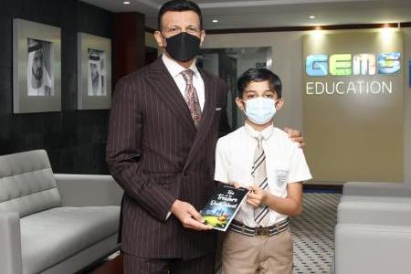 GEMS Education Chairman, Mr Sunny Varkey, meets student author