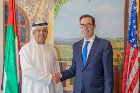 H.E. Obaid Humaid Al Tayer meets US Treasury Secretary